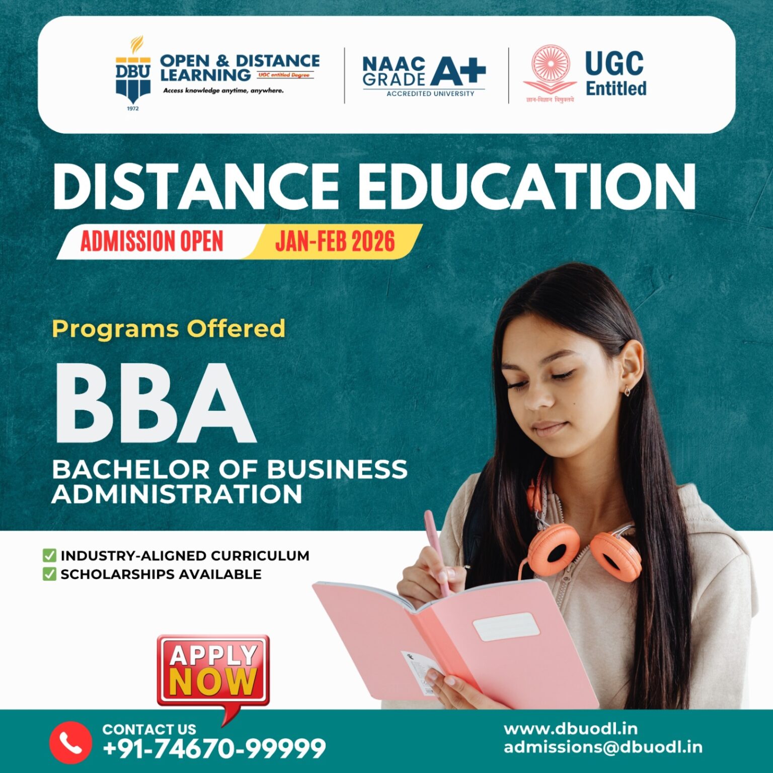 BBA Distance Education | Flexible Online Classes | DBU ODL